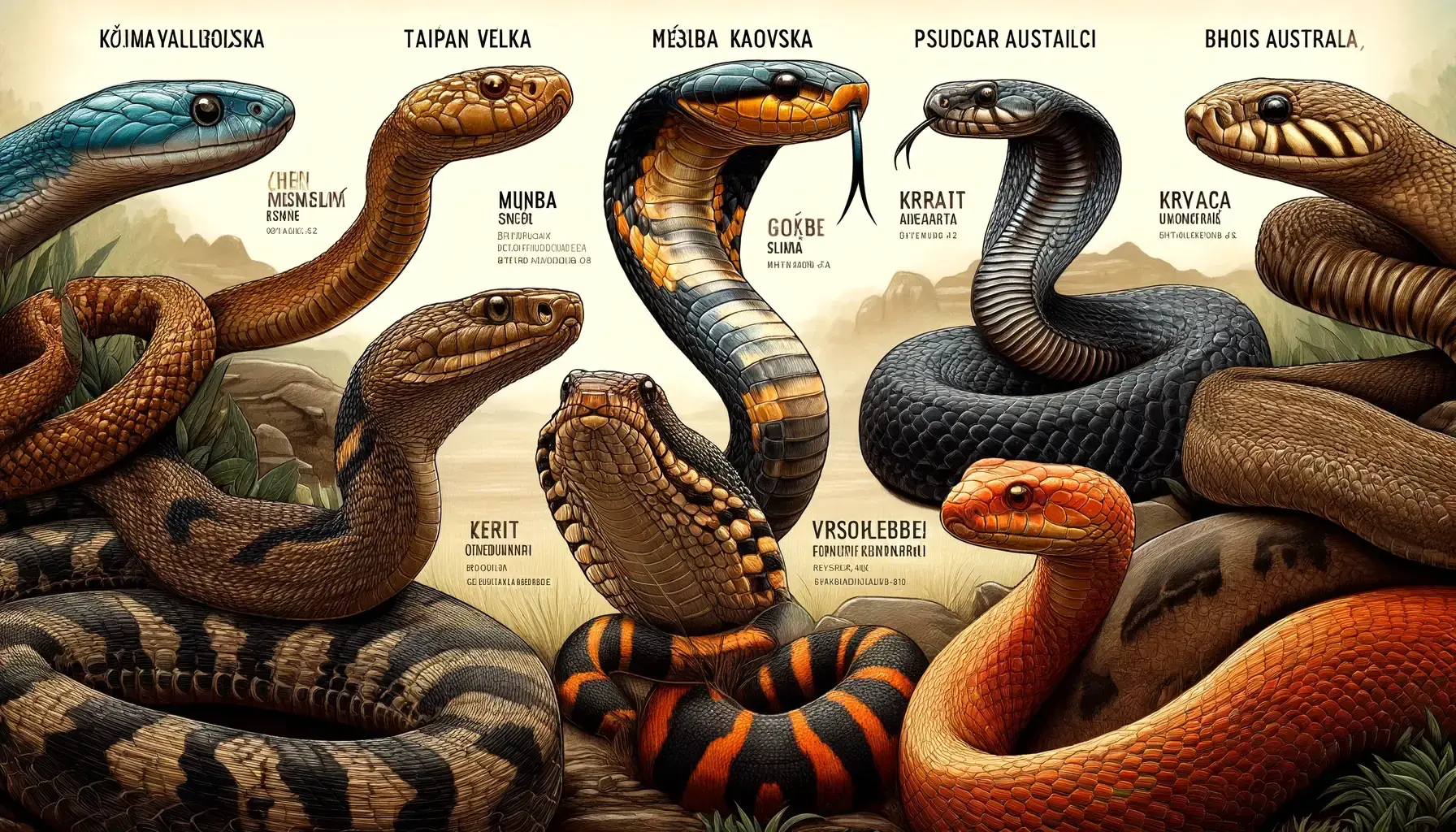 10 Nejjedovatějších hadů na světě! 🐍 | Venclíkovi.cz
