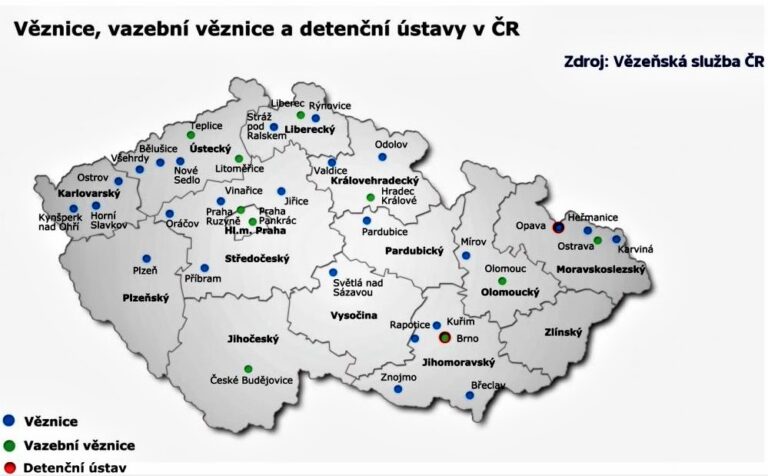 Nejdrsnější věznice v ČR: Valdice, Mírov, Bory i Karviná 🔴